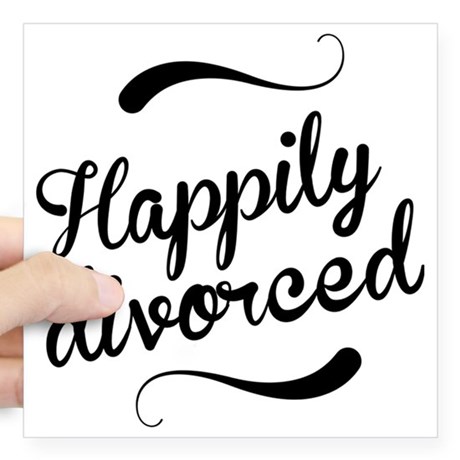 happily_divorced_square_sticker_3_x_3 | Georgia News Daily- News & Opinion